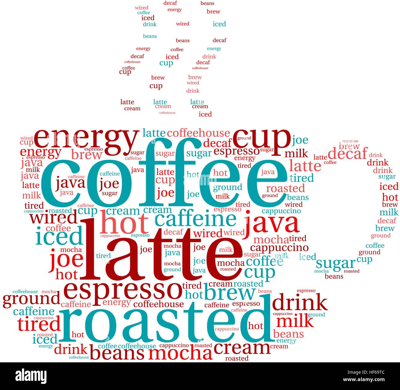 Coffee word cloud on a white background Stock Vector Image & Art - Alamy
