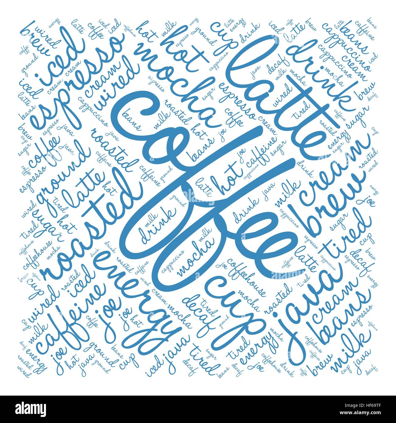 Coffee word cloud on a white background Stock Vector Image & Art - Alamy