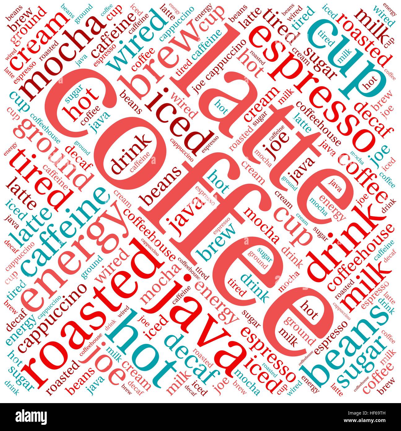 Coffee word cloud on a white background Stock Vector Image & Art - Alamy