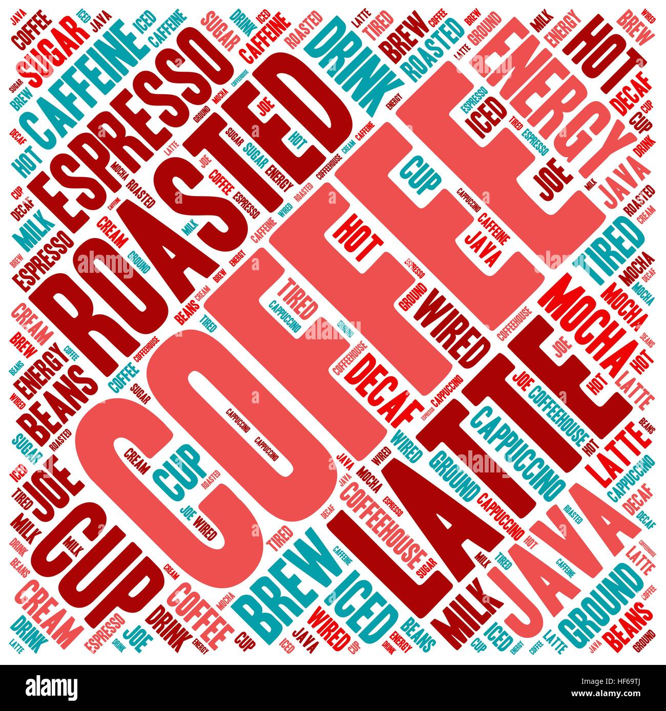 Coffee word cloud on a white background Stock Vector Image & Art - Alamy