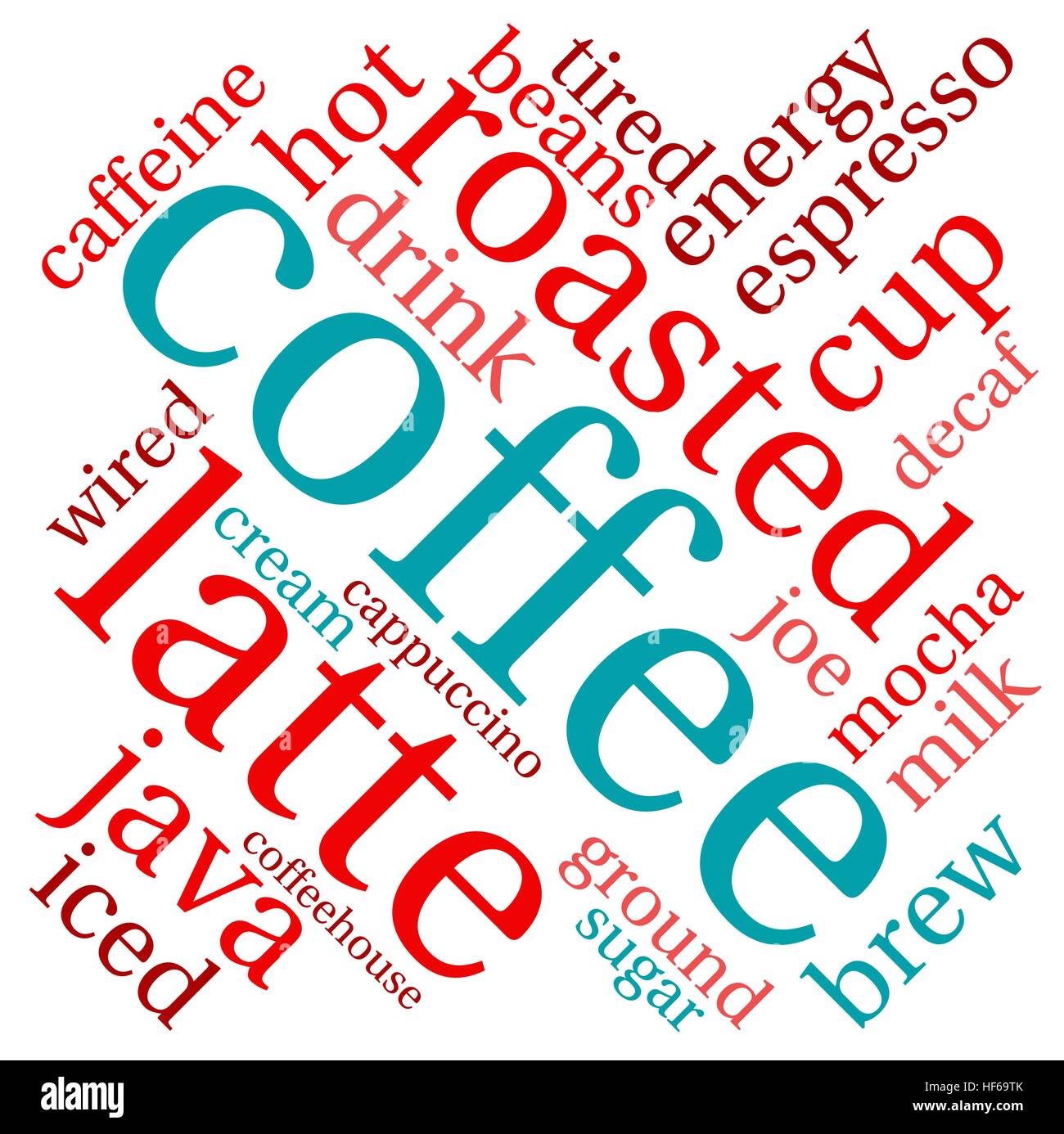 Coffee word cloud on a white background Stock Vector Image & Art - Alamy