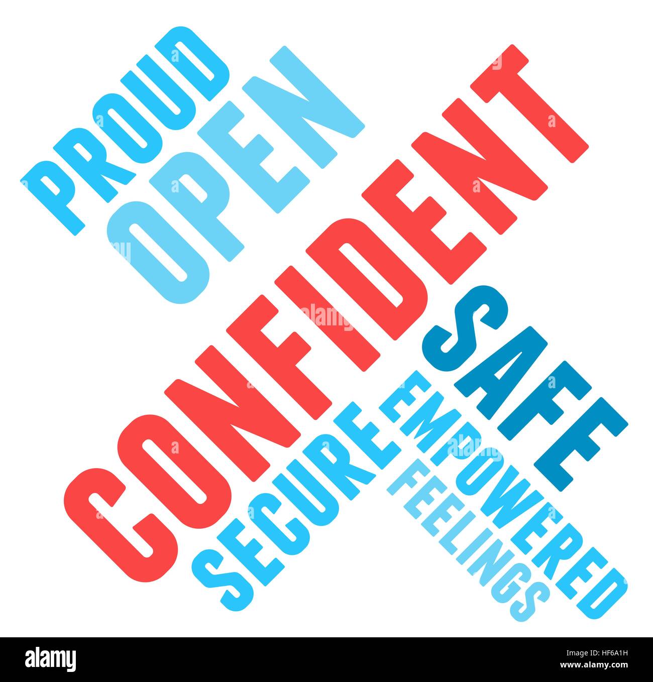 Confident word cloud on a white background Stock Vector Image & Art - Alamy