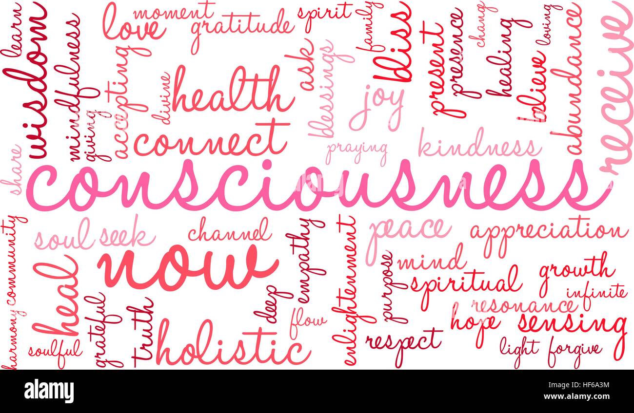 Consciousness word cloud on a white background Stock Vector Image & Art ...