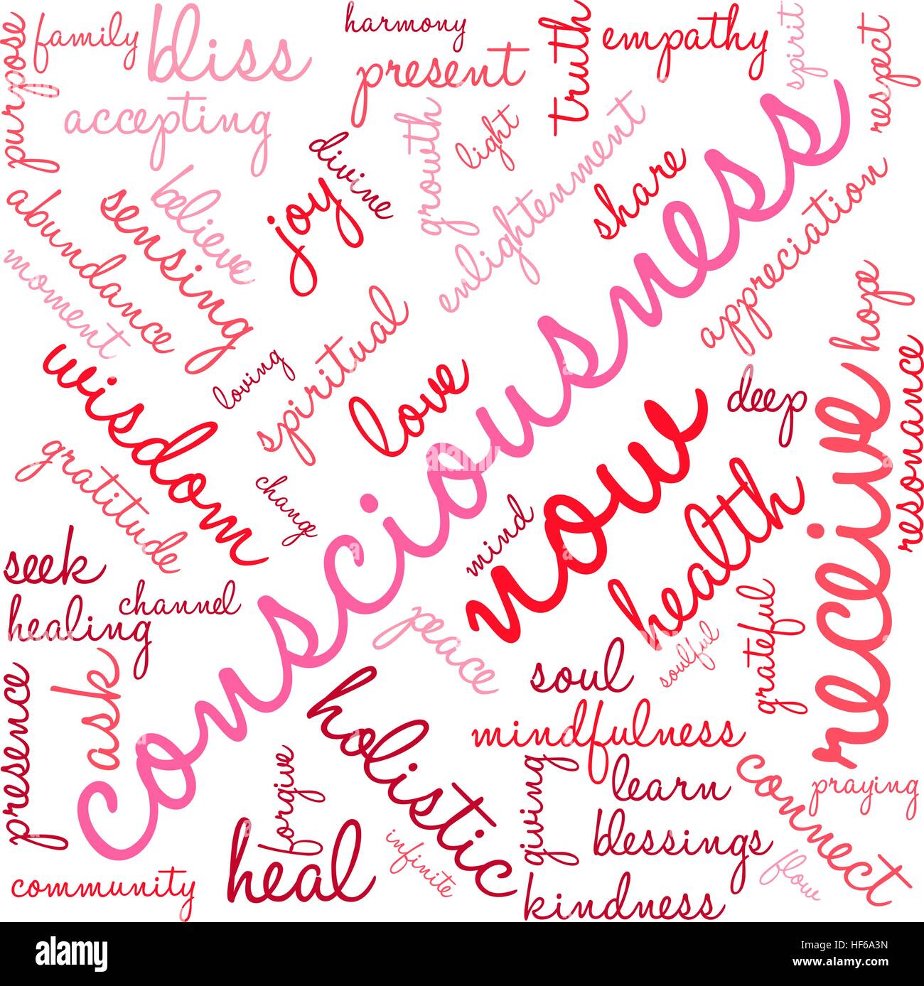 Consciousness word cloud on a white background Stock Vector Image & Art ...