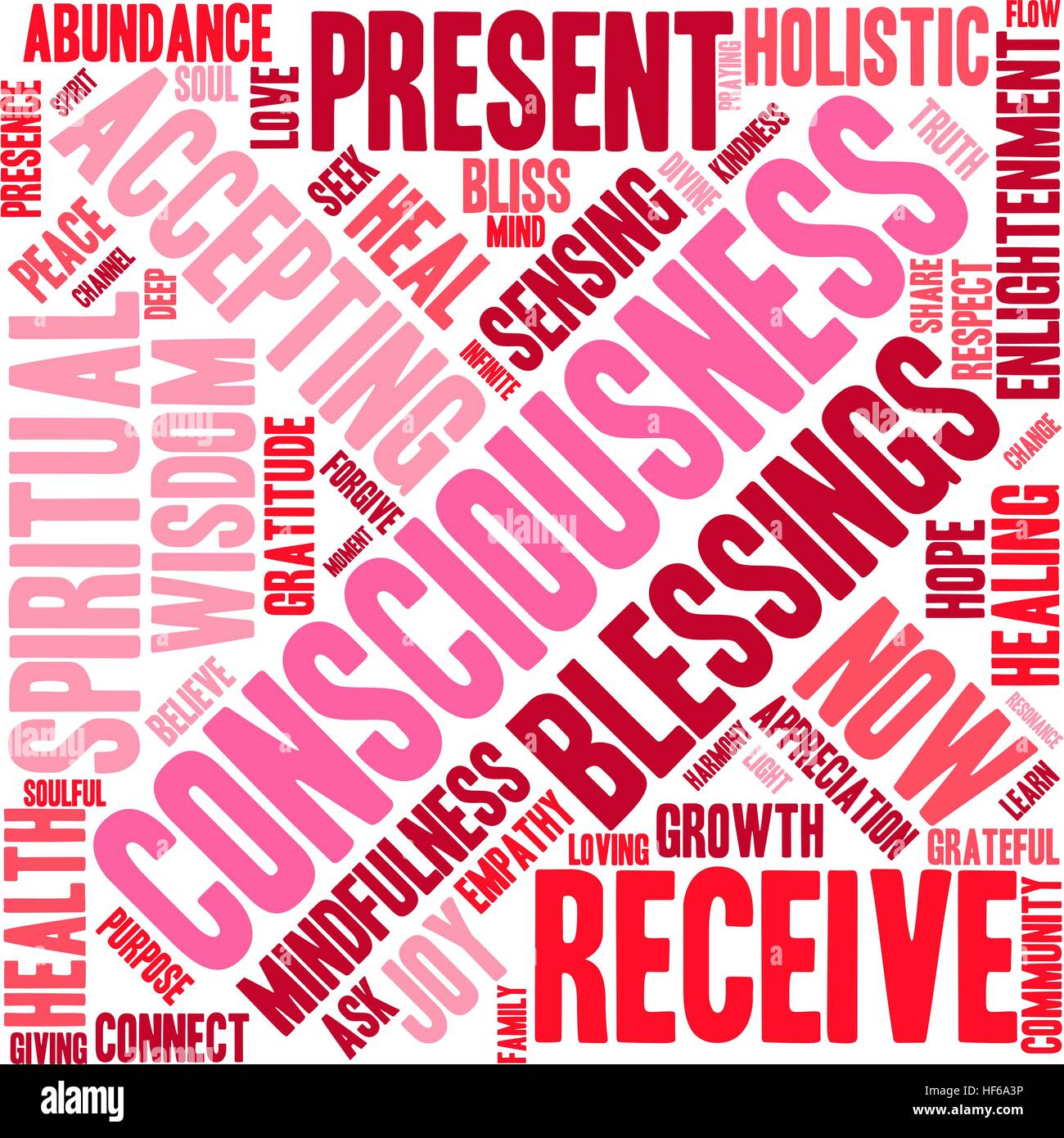 Consciousness word cloud on a white background Stock Vector Image & Art ...