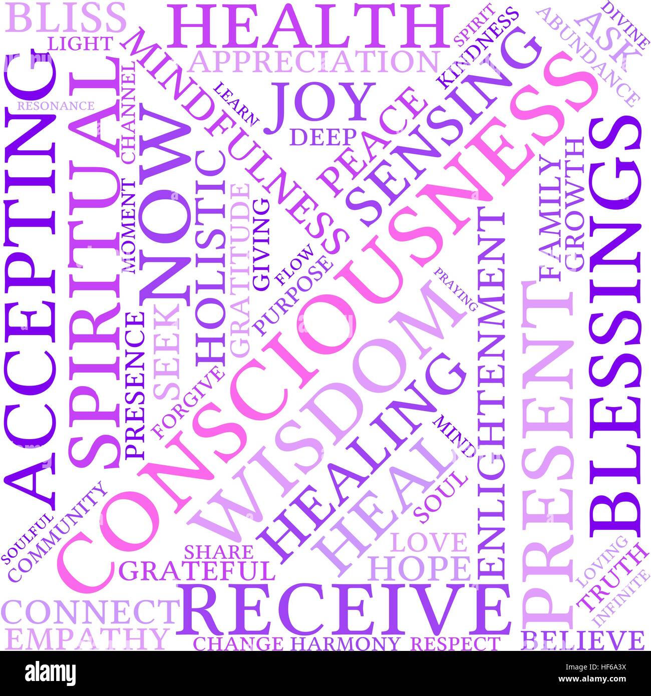Consciousness word cloud on a white background Stock Vector Image & Art ...