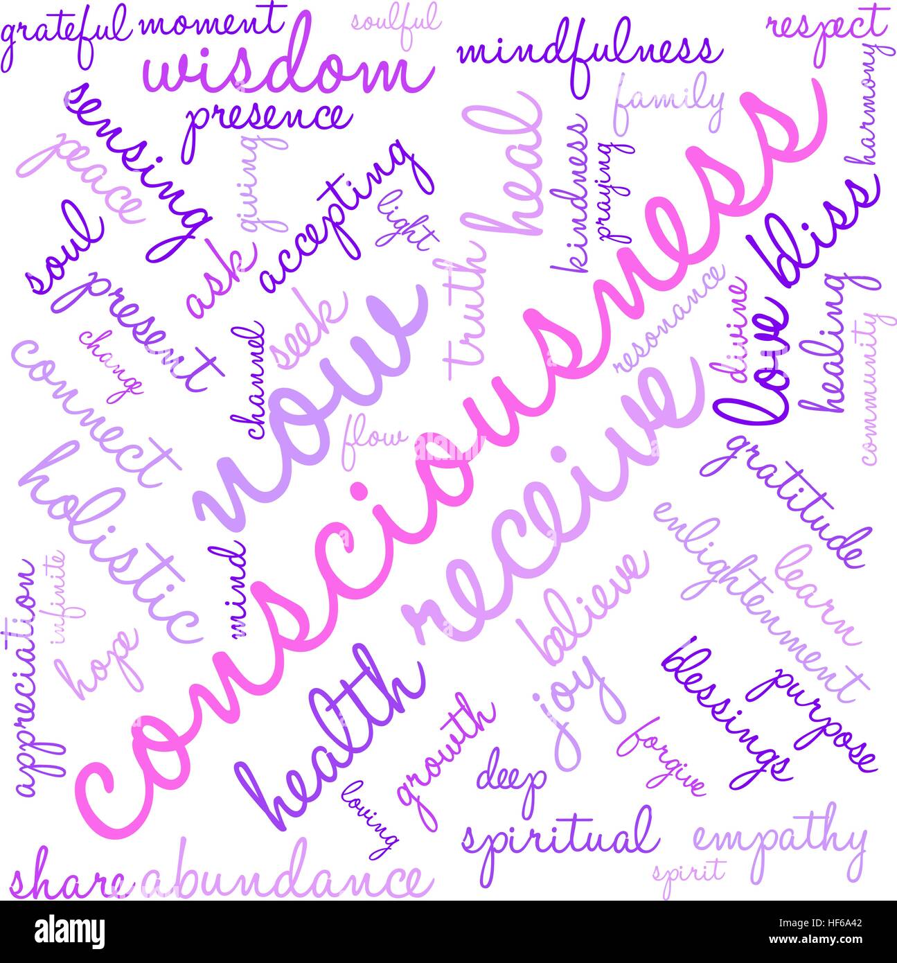 Consciousness word cloud on a white background Stock Vector Image & Art ...