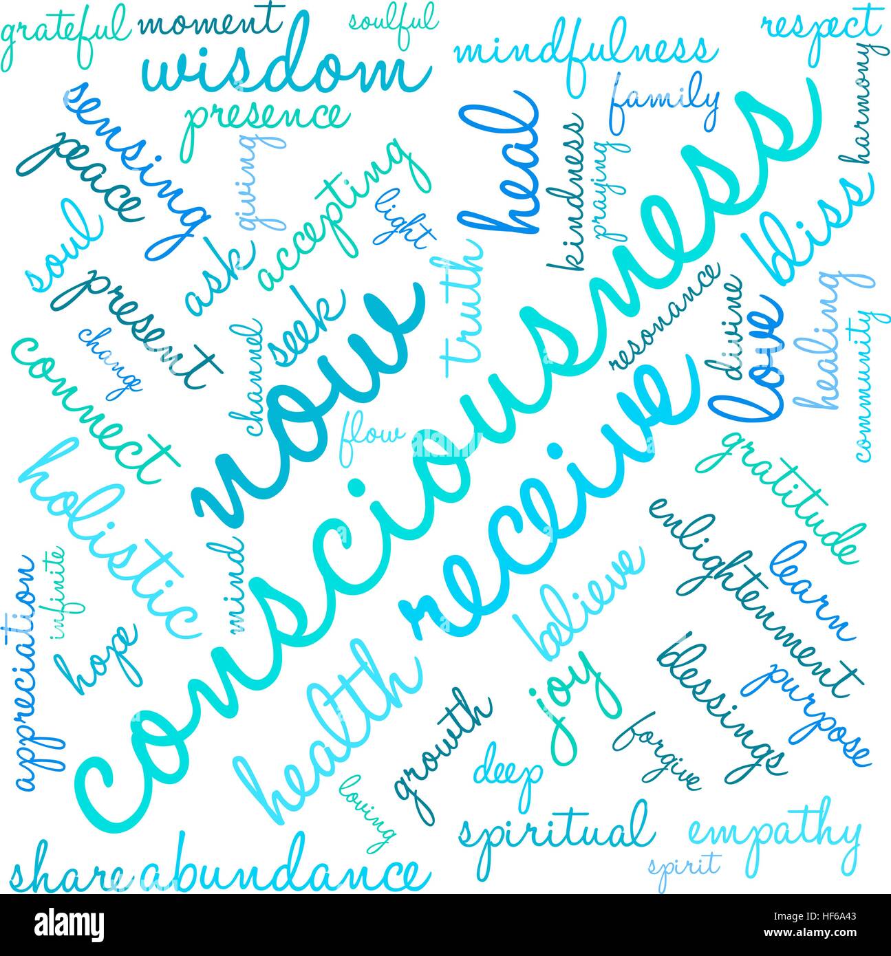 Consciousness word cloud on a white background Stock Vector Image & Art ...