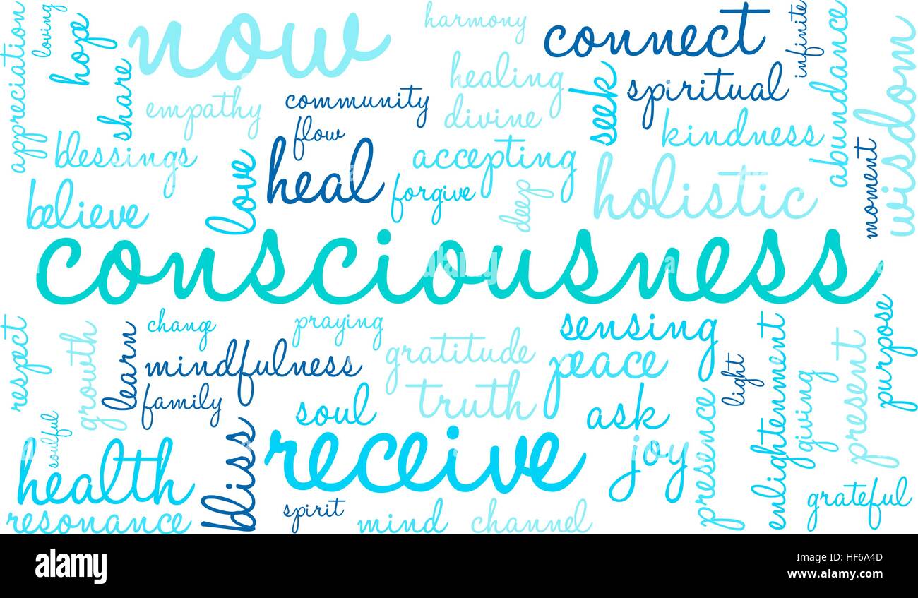 Consciousness word cloud on a white background Stock Vector Image & Art ...