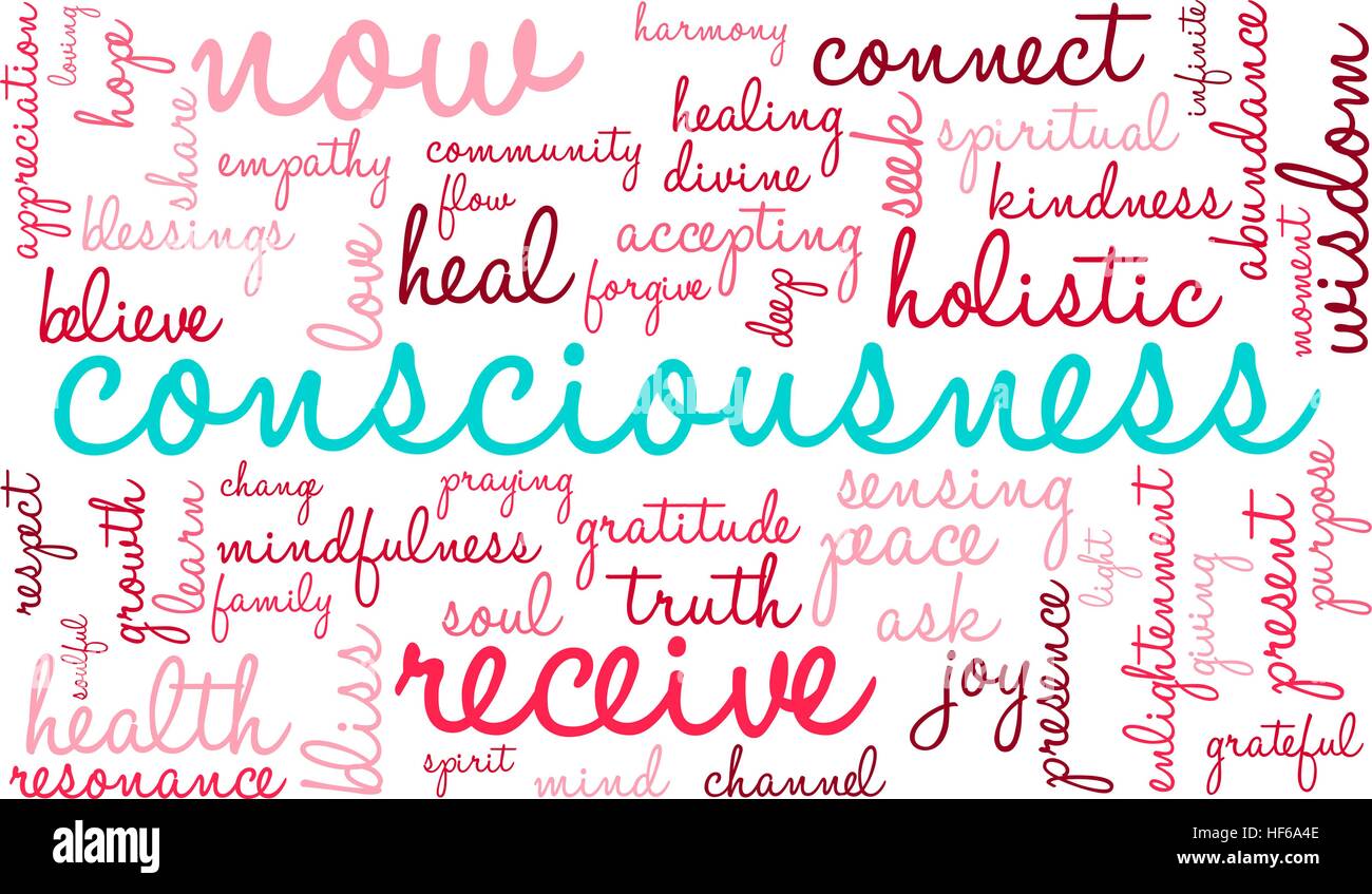 Consciousness word cloud on a white background Stock Vector Image & Art ...