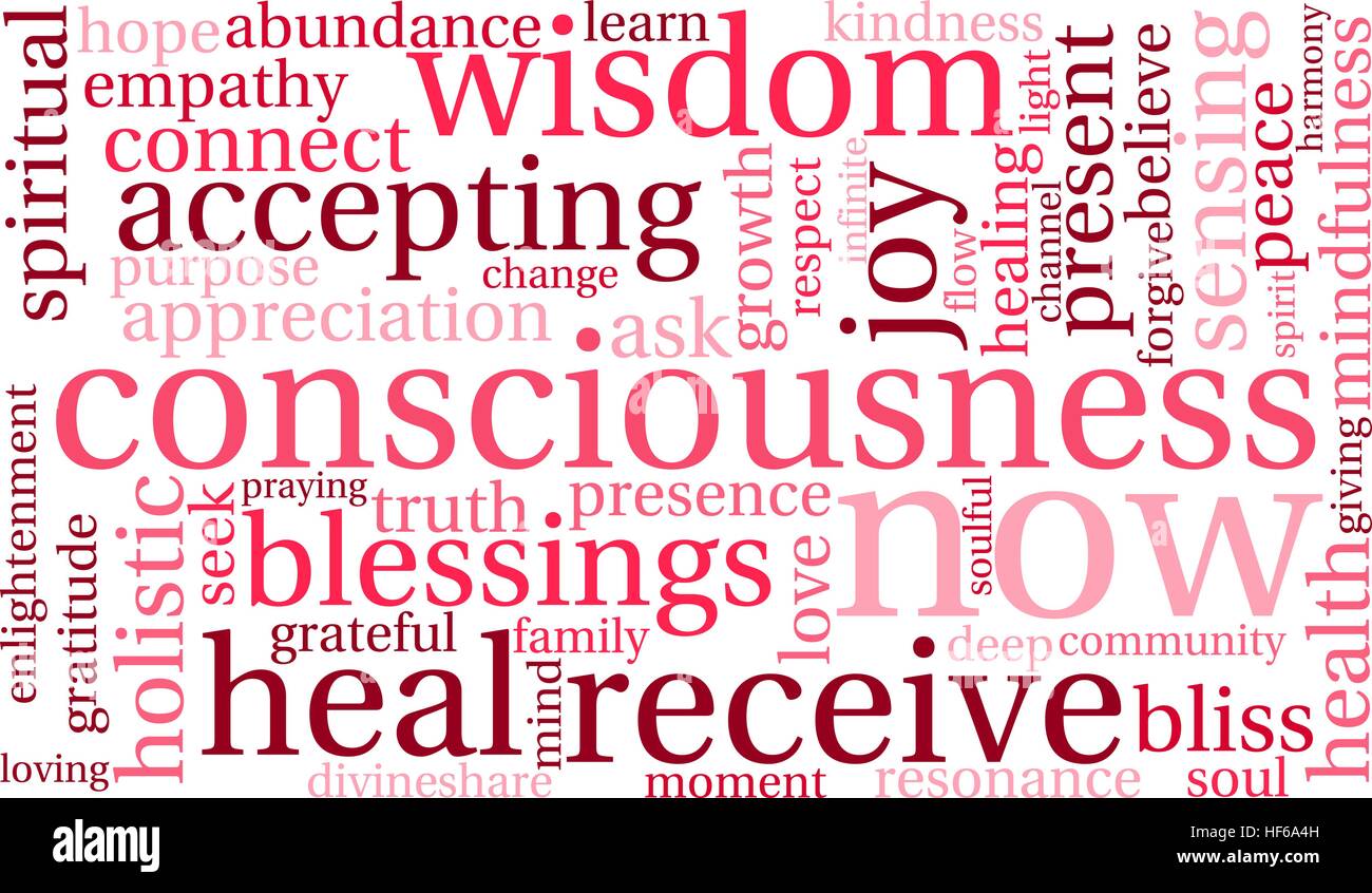 Consciousness word cloud on a white background Stock Vector Image & Art ...