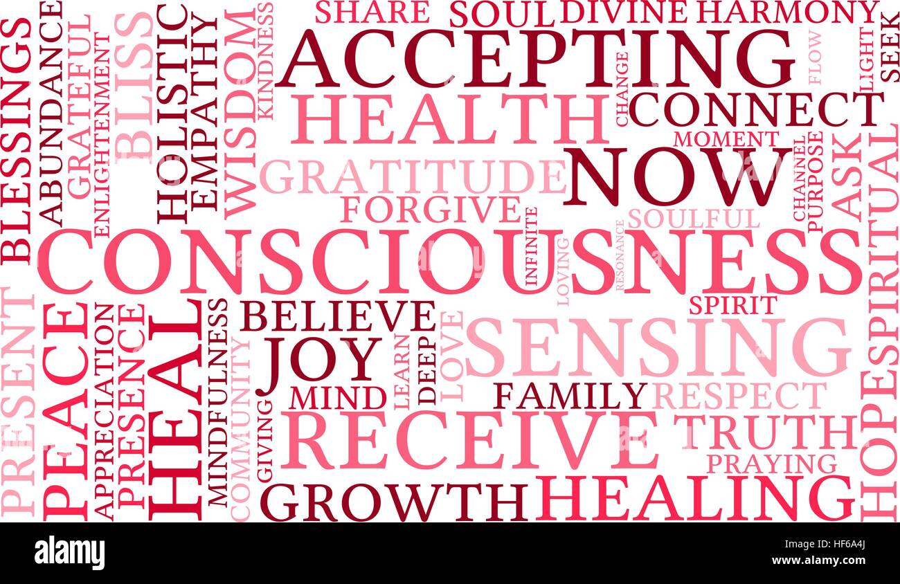 Consciousness word cloud on a white background Stock Vector Image & Art ...