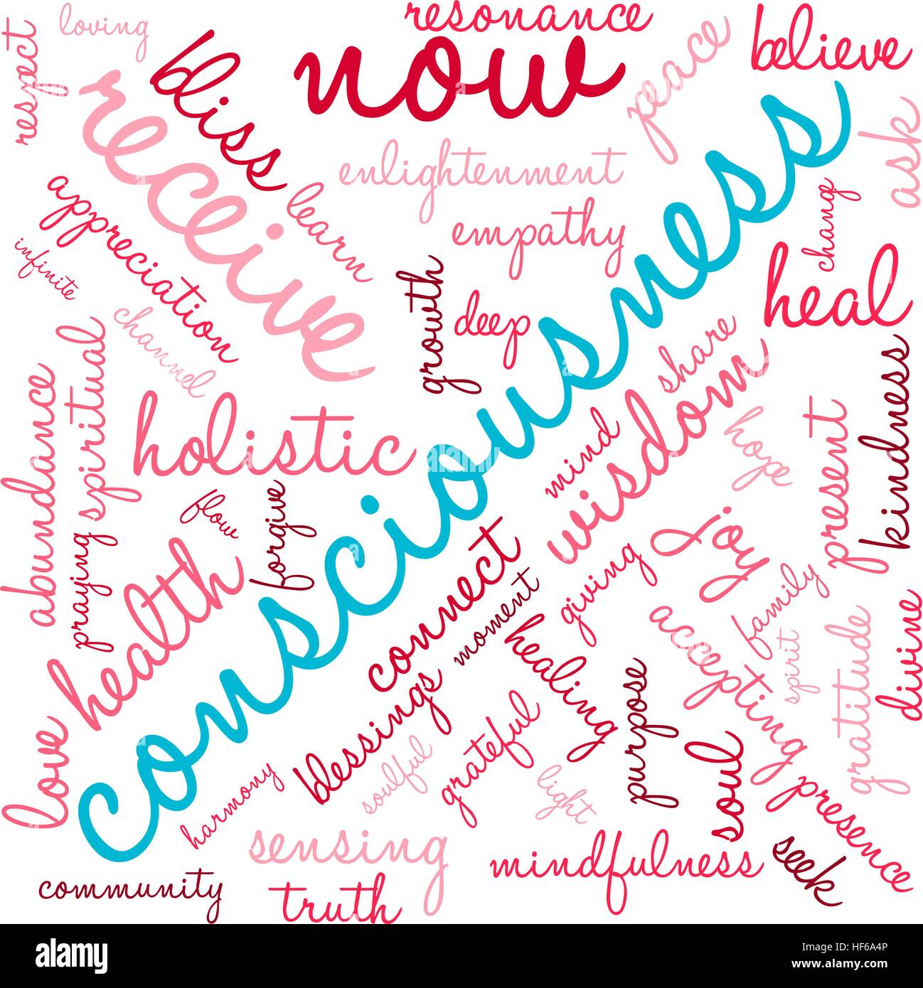 Consciousness word cloud on a white background Stock Vector Image & Art ...