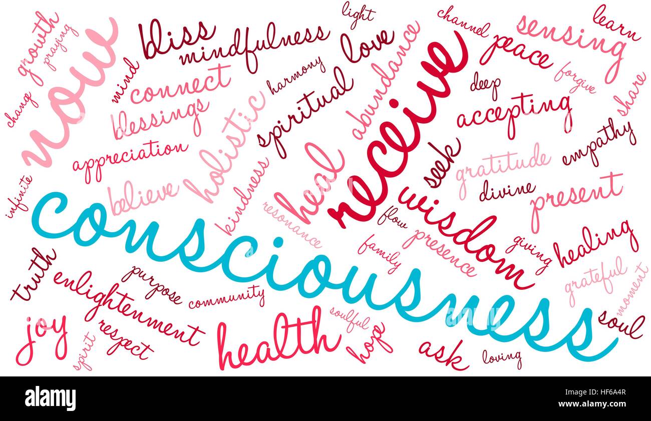 Consciousness word cloud on a white background Stock Vector Image & Art ...