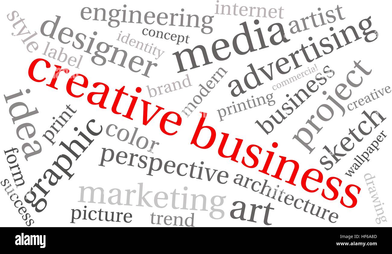 Creative Business word cloud on a white background Stock Vector Image ...