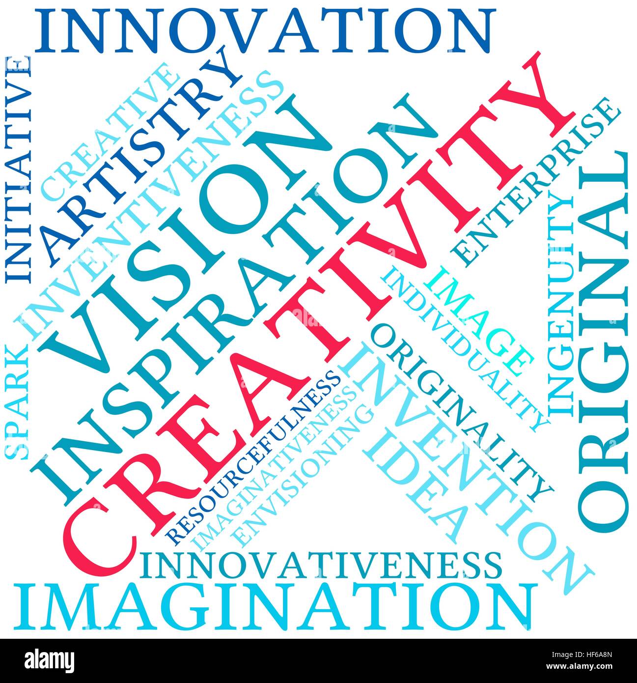 Creativity word cloud on a white background Stock Vector Image & Art ...