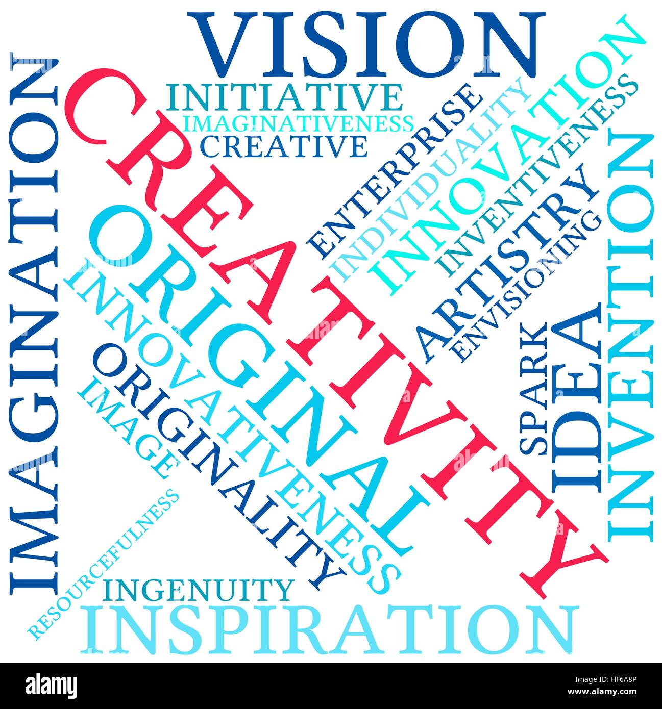 Creativity word cloud on a white background Stock Vector Image & Art ...