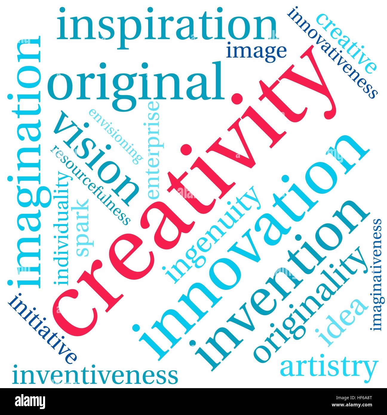 Creativity word cloud on a white background Stock Vector Image & Art ...