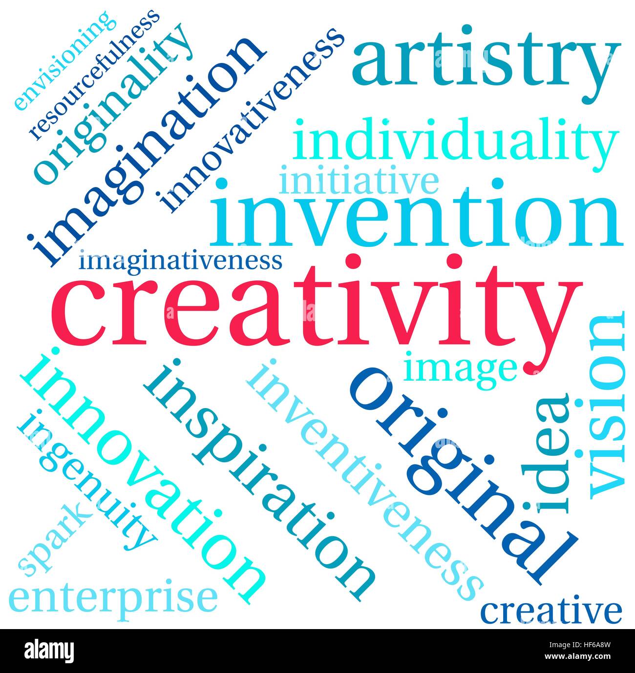 Creativity word cloud on a white background Stock Vector Image & Art ...