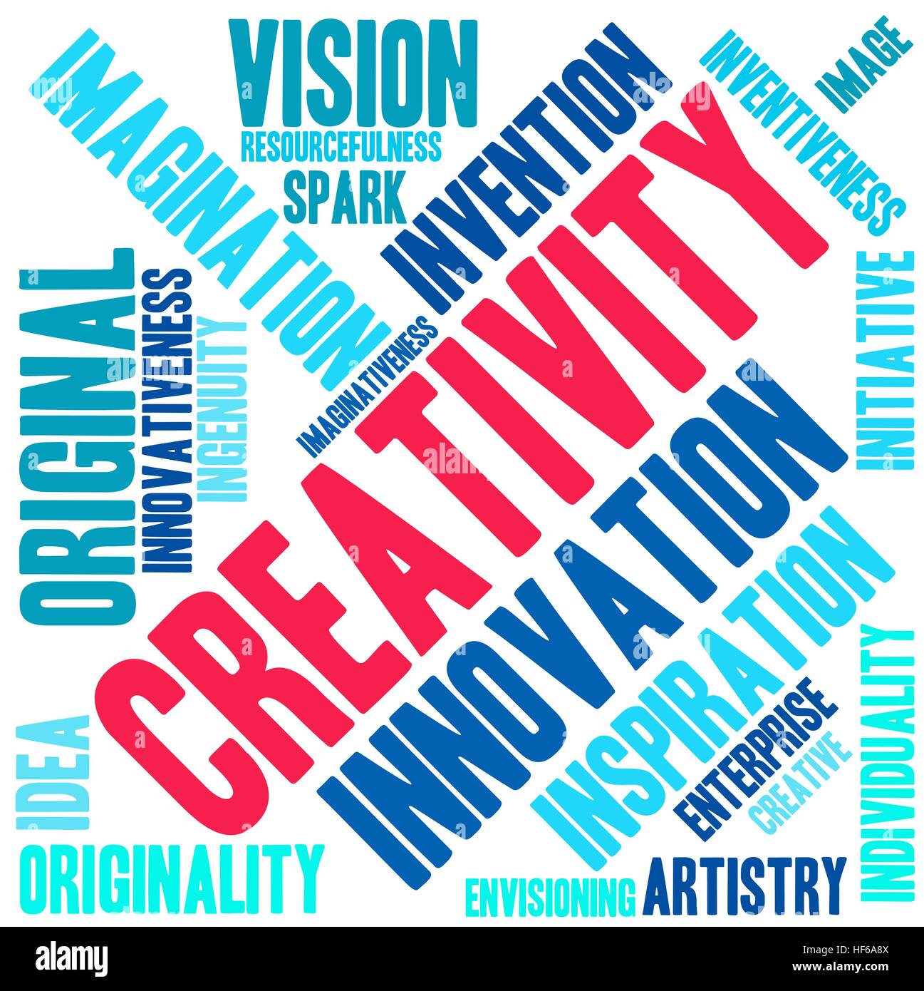 Creativity word cloud on a white background Stock Vector Image & Art ...