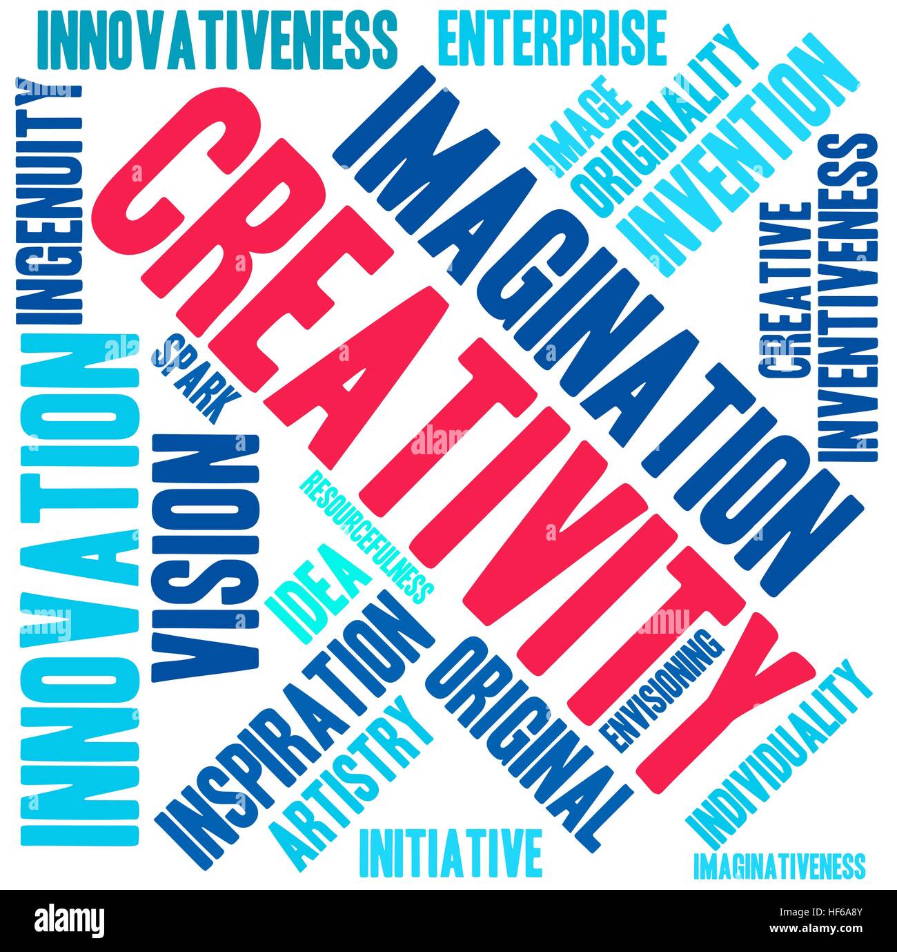 Creativity word cloud on a white background Stock Vector Image & Art ...