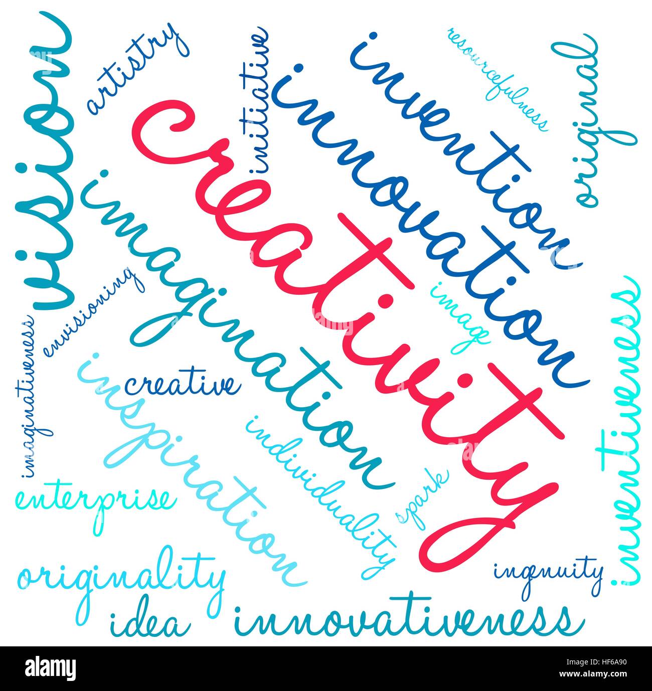 Creativity word cloud on a white background Stock Vector Image & Art ...
