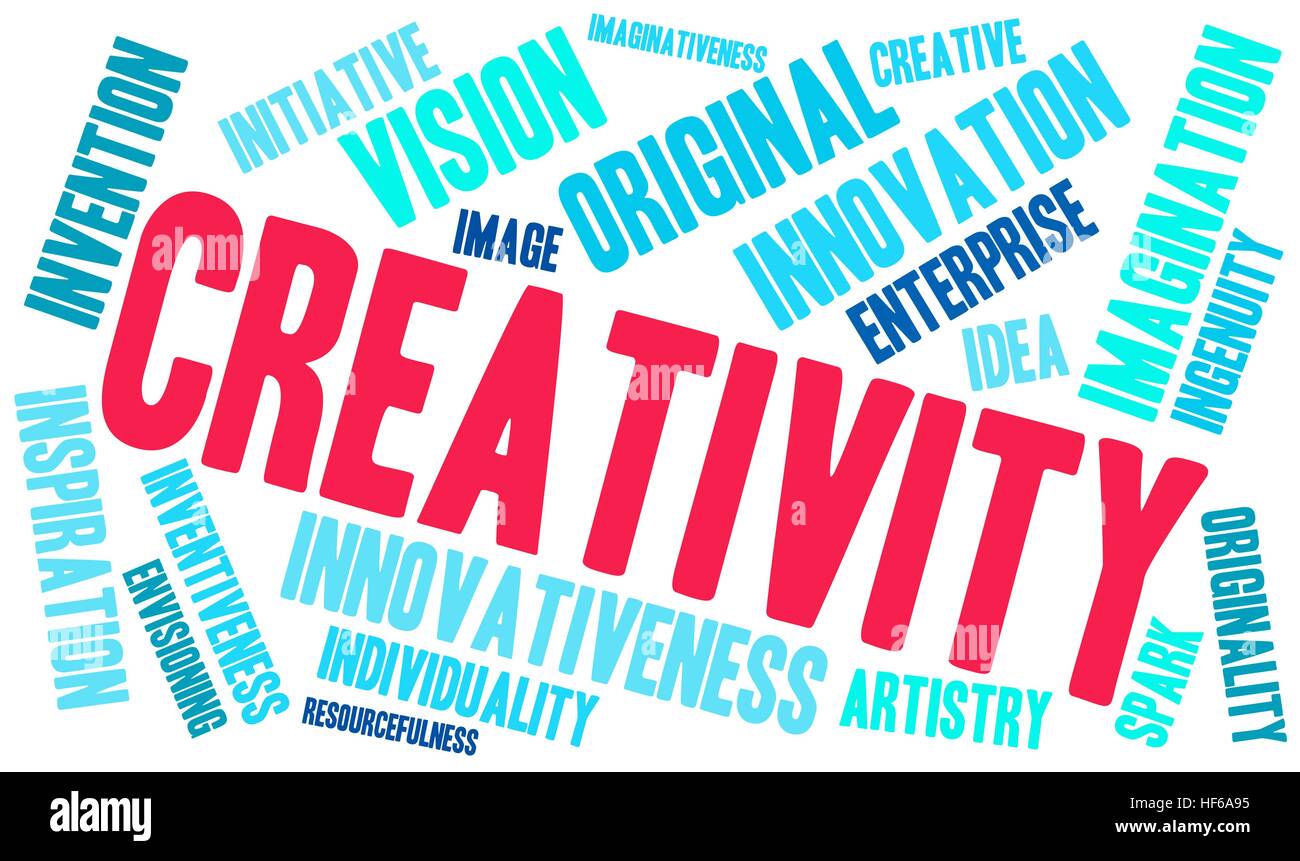 Creativity word cloud on a white background Stock Vector Image & Art ...