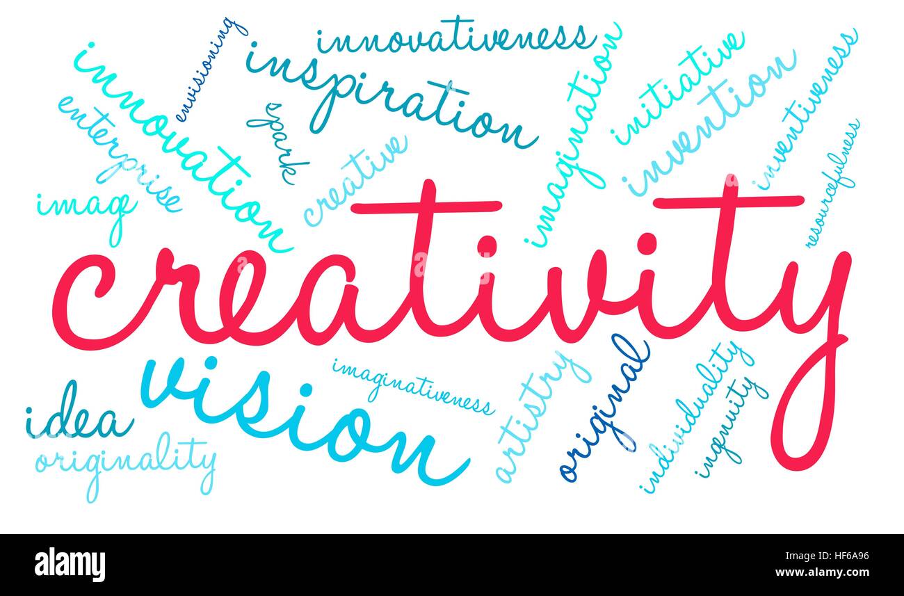 Creativity word cloud on a white background Stock Vector Image & Art ...