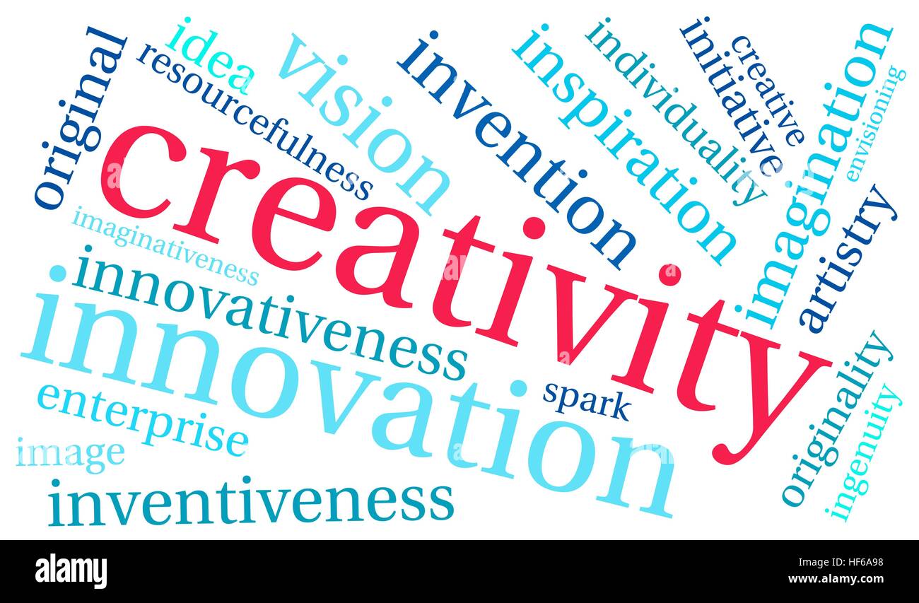 Creativity word cloud on a white background Stock Vector Image & Art ...