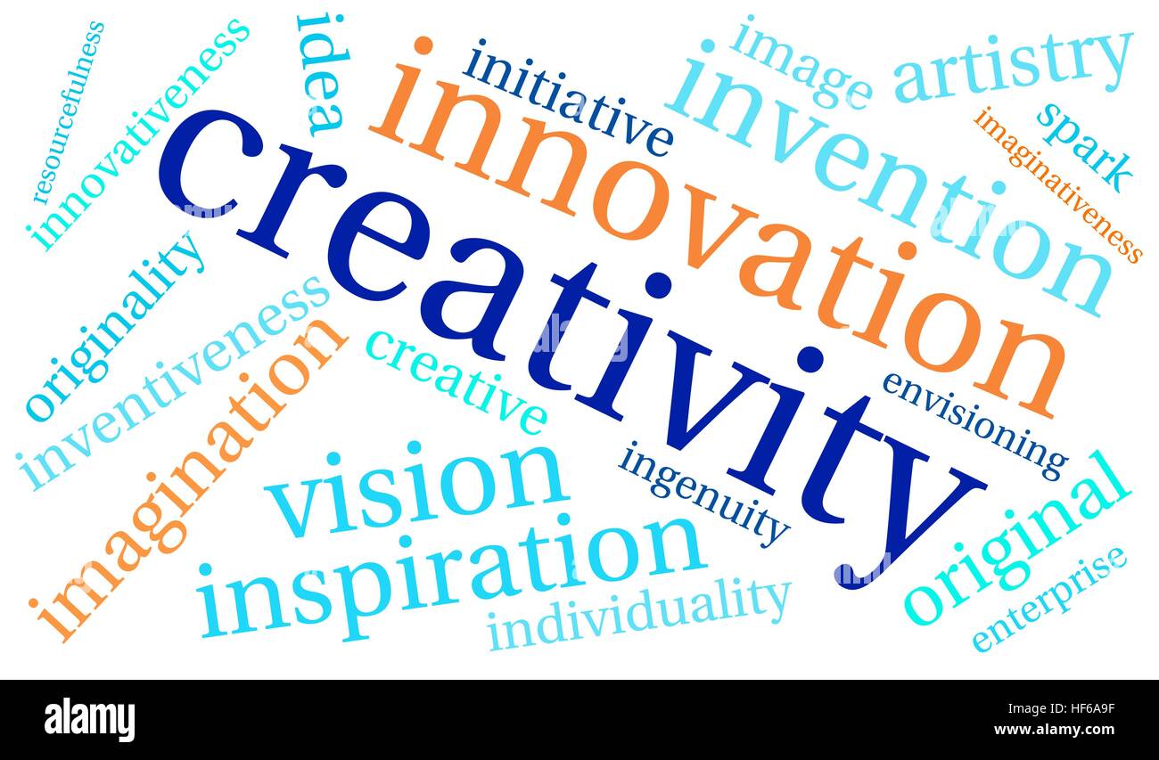 Creativity word cloud on a white background Stock Vector Image & Art ...