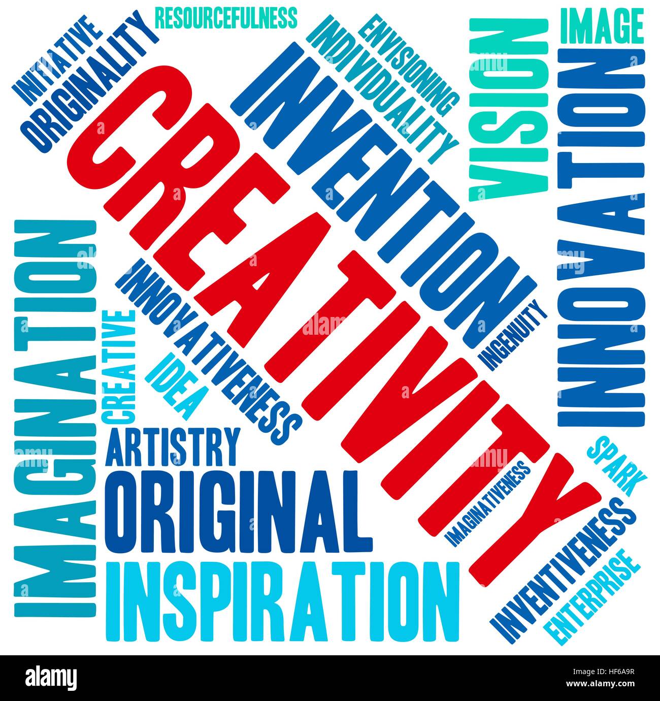 Creativity word cloud on a white background Stock Vector Image & Art ...