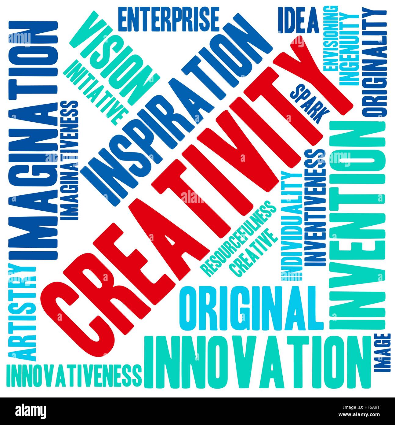 Creativity word cloud on a white background Stock Vector Image & Art ...
