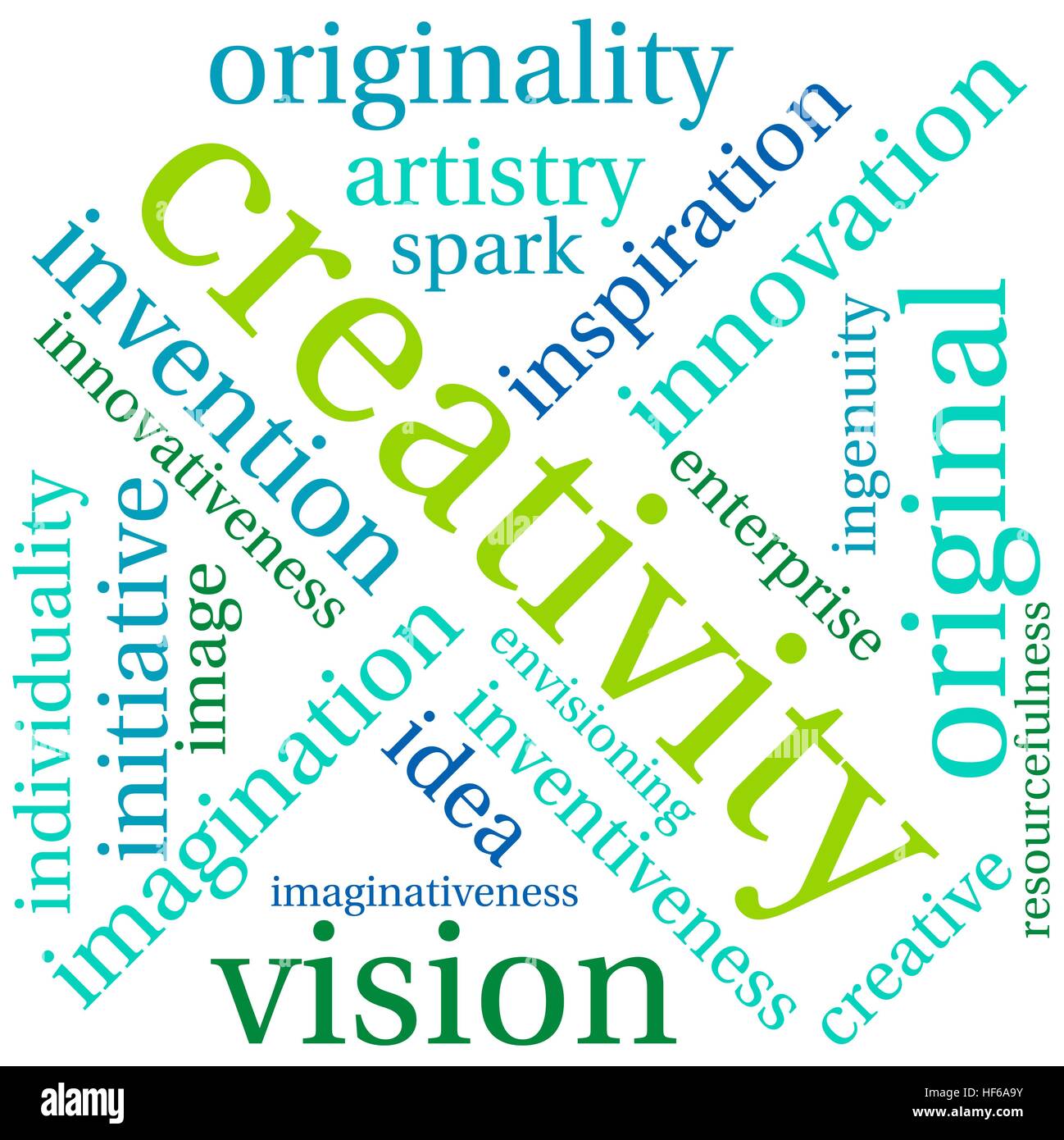 Creativity word cloud on a white background Stock Vector Image & Art ...