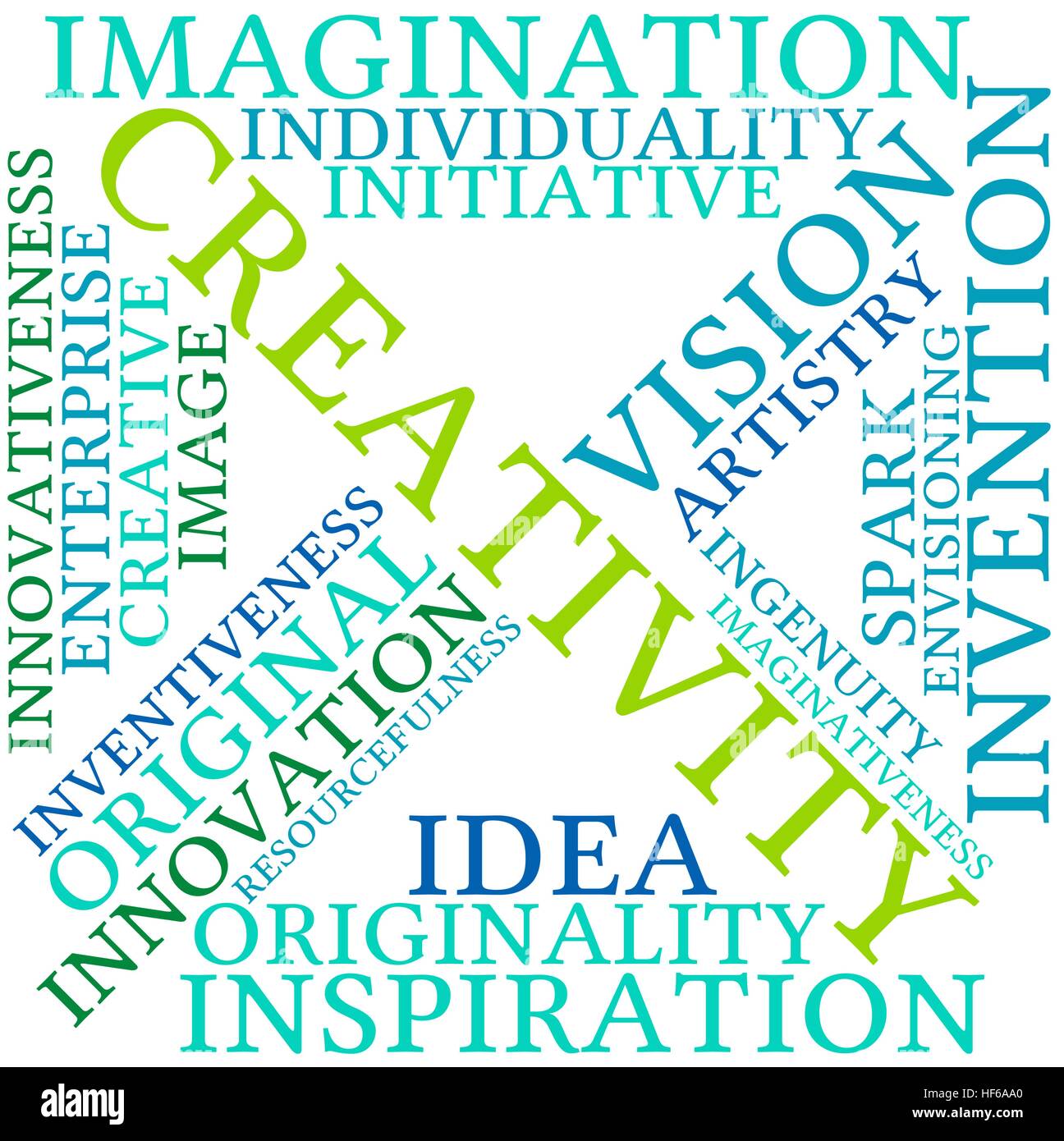 Creativity word cloud on a white background Stock Vector Image & Art ...