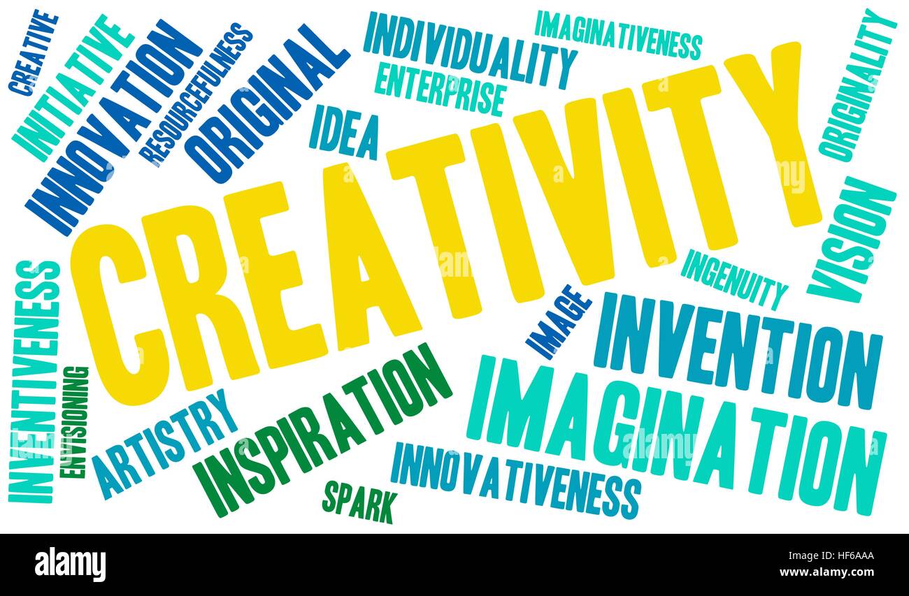 Creativity word cloud on a white background Stock Vector Image & Art ...
