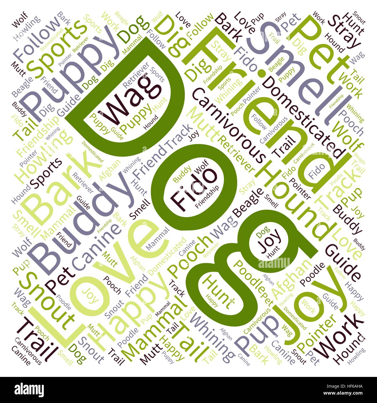 Dog word cloud on a white background Stock Vector Image & Art - Alamy