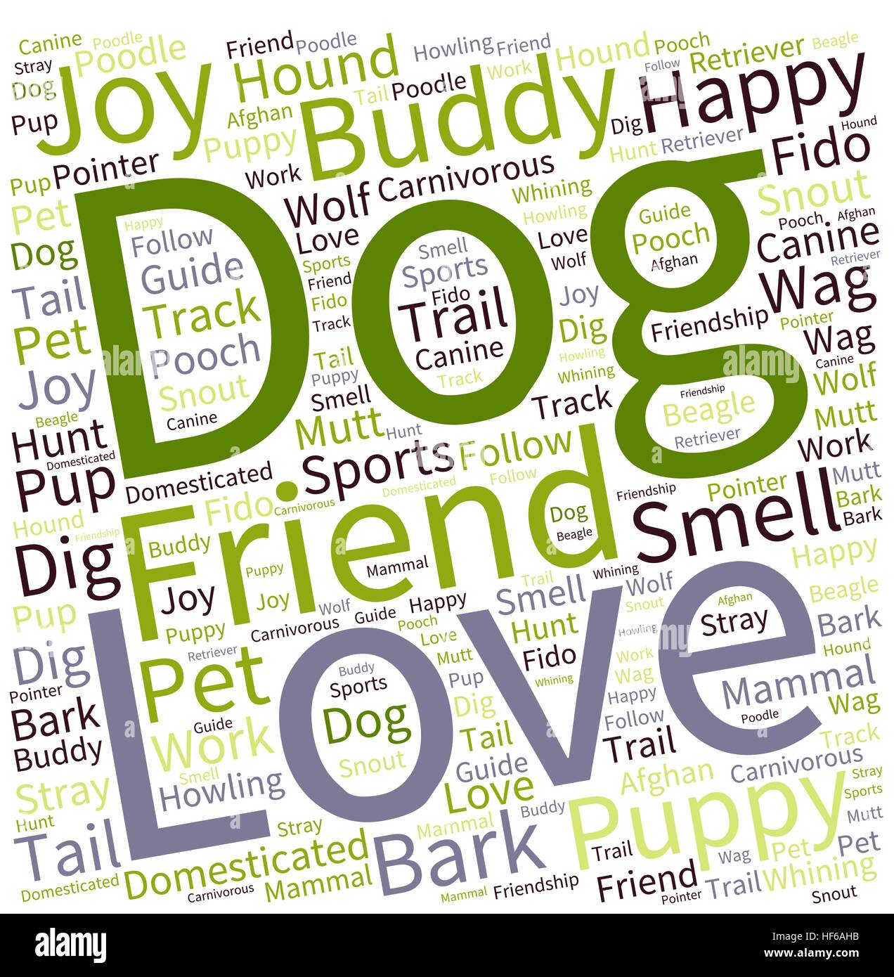 Dog word cloud on a white background Stock Vector Image & Art - Alamy