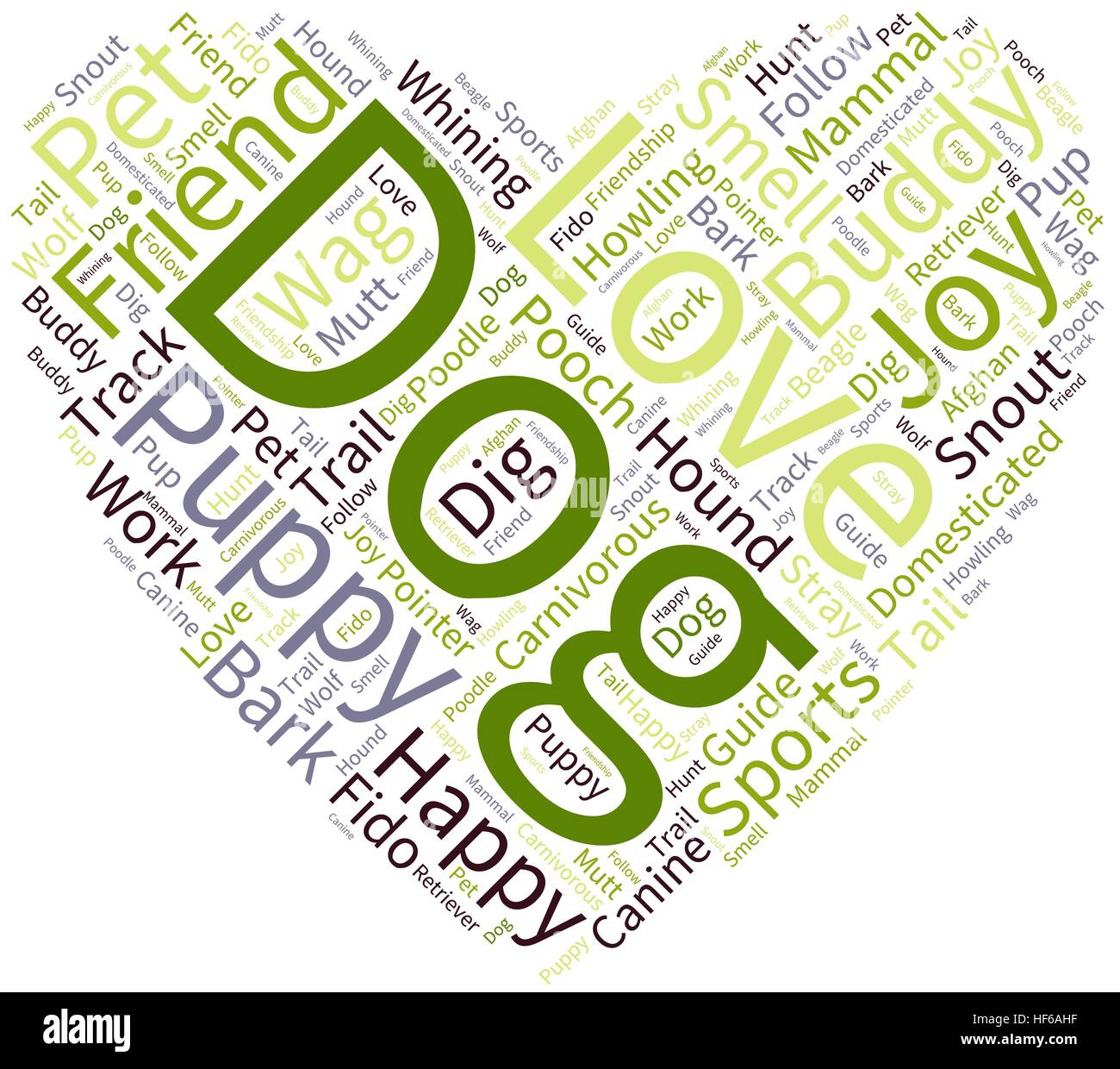 Dog word cloud on a white background Stock Vector Image & Art - Alamy