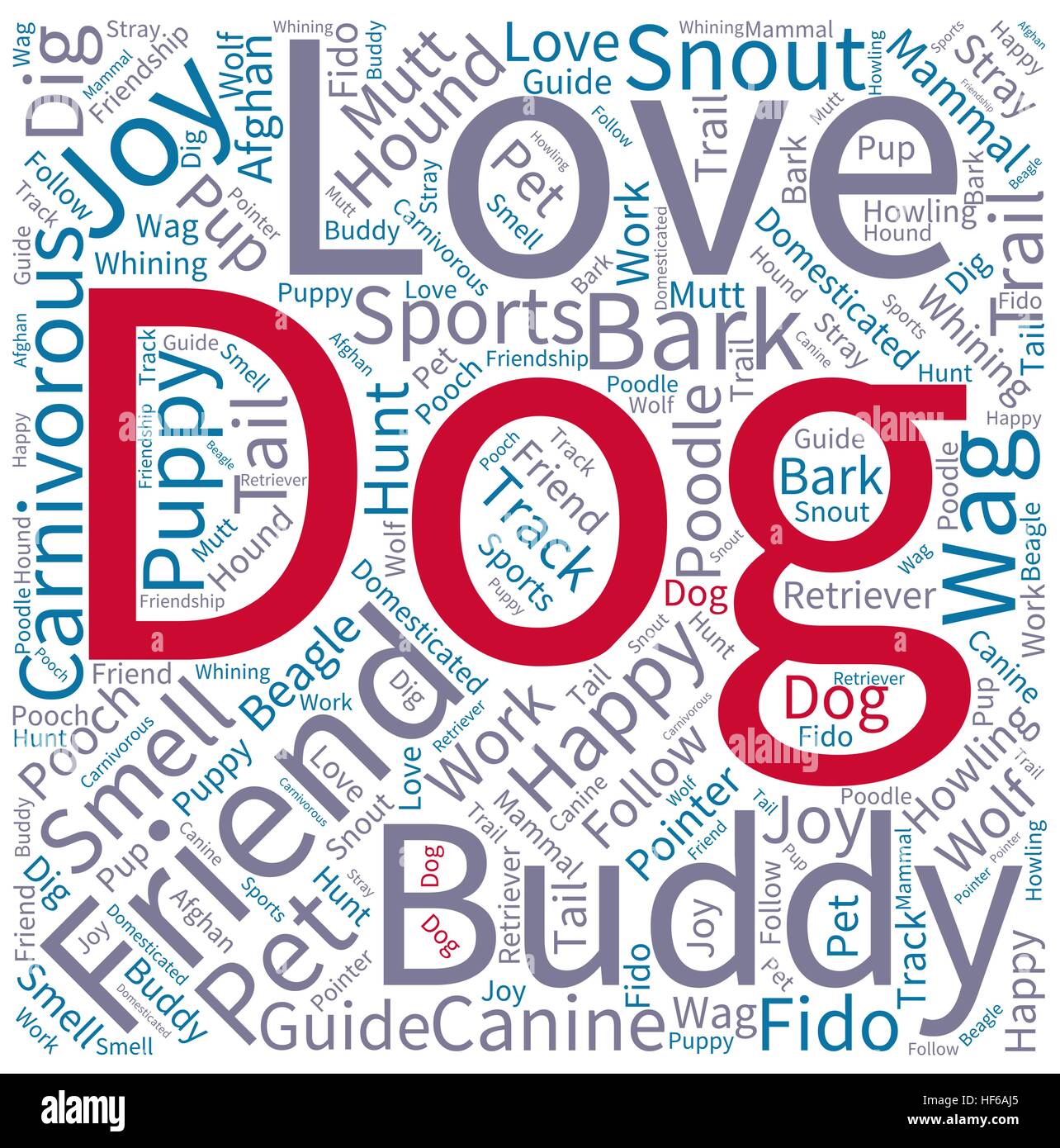 Dog word cloud on a white background Stock Vector Image & Art - Alamy