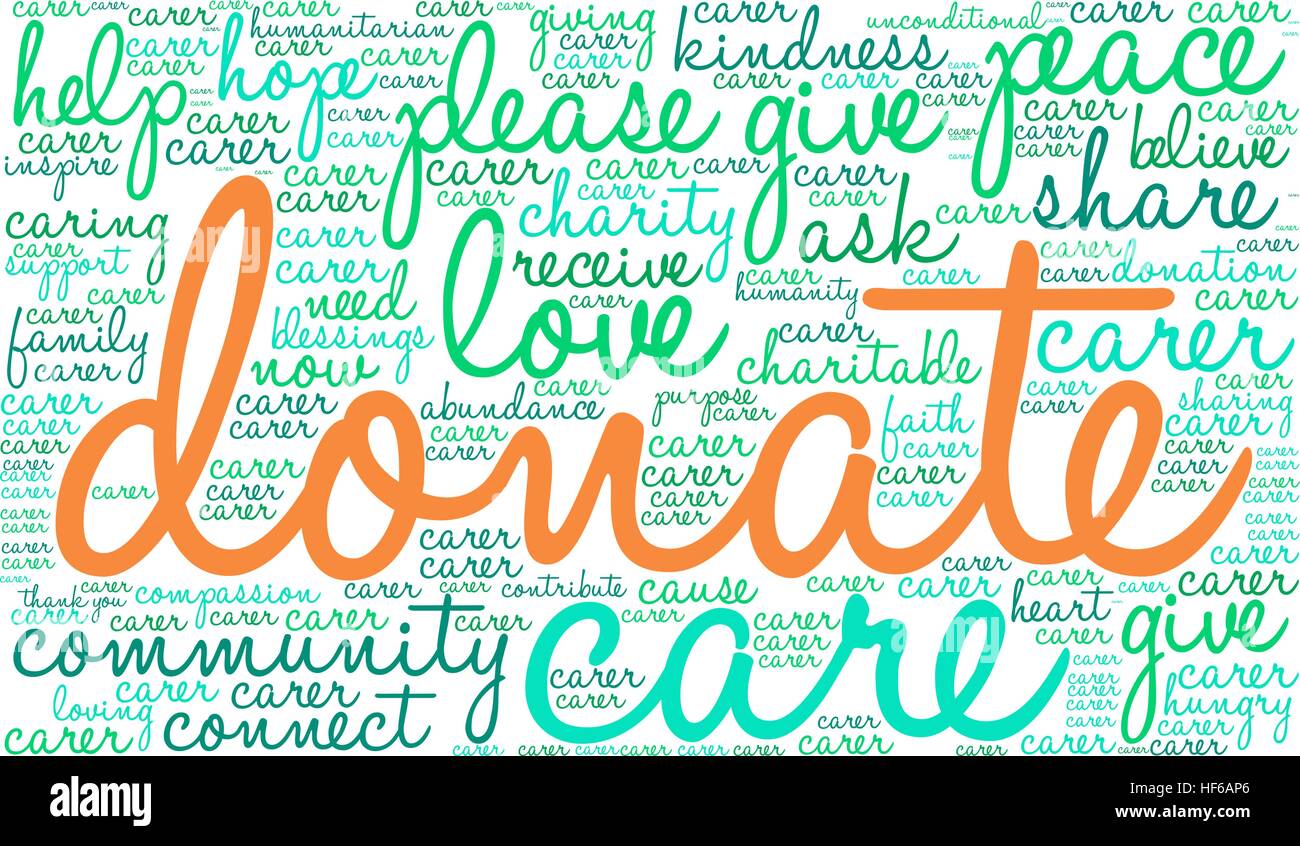 Donate word cloud on a white background Stock Vector Image & Art - Alamy