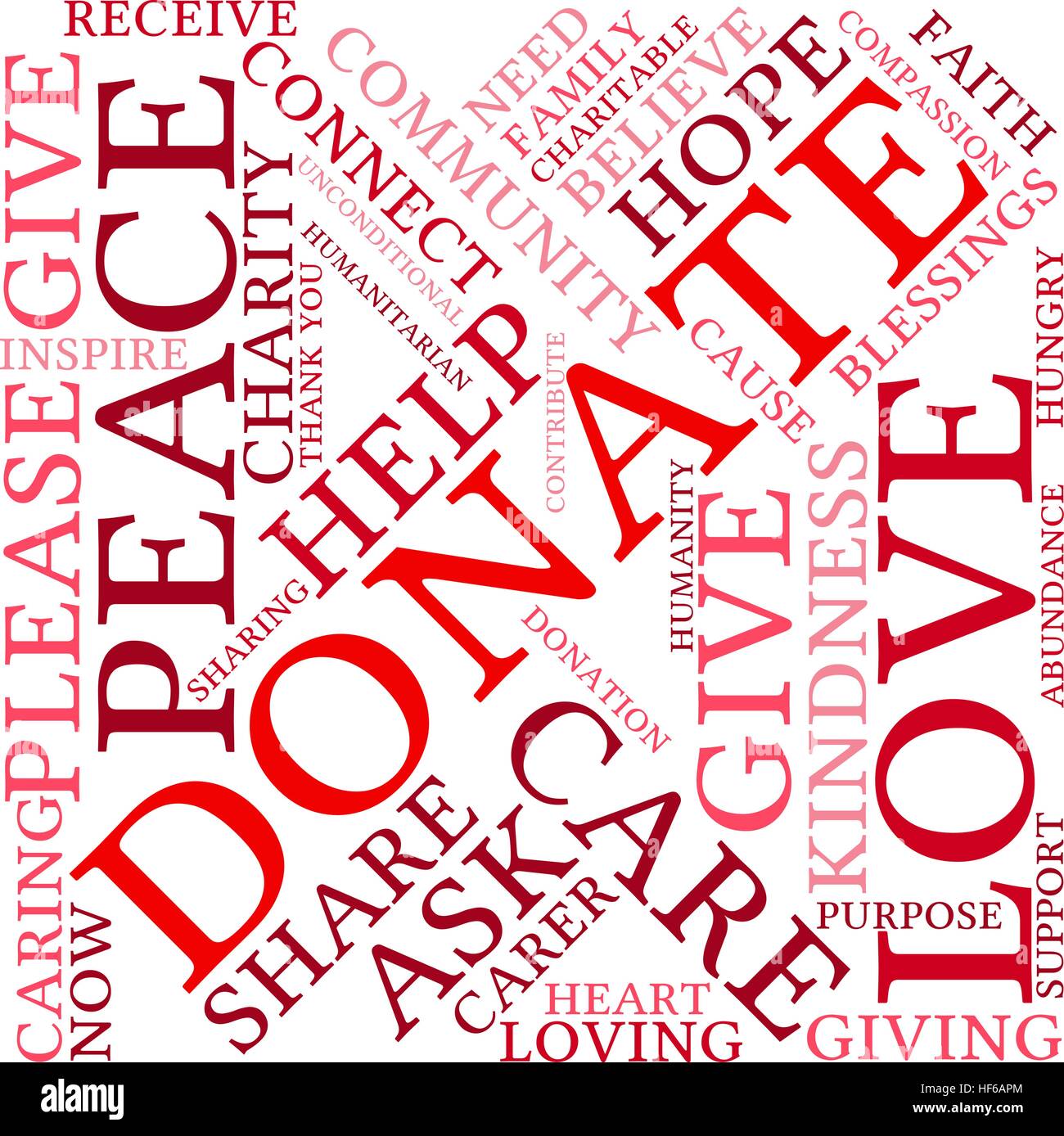 Donate word cloud on a white background Stock Vector Image & Art - Alamy