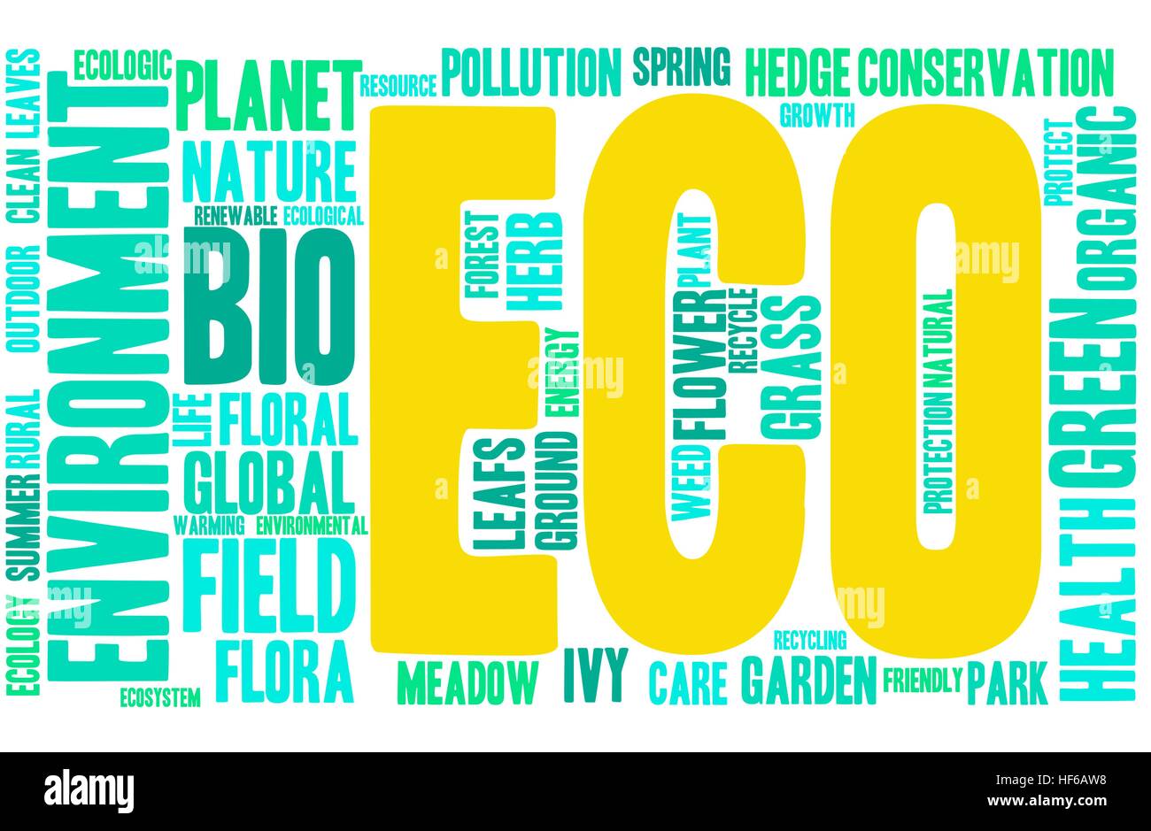 Eco word cloud on a white background Stock Vector Image & Art - Alamy