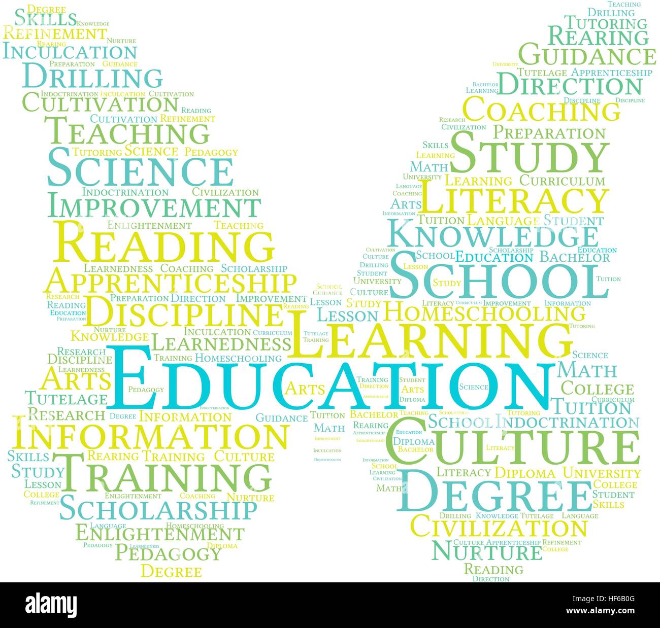 Education word cloud on Cut Out Stock Images & Pictures - Alamy
