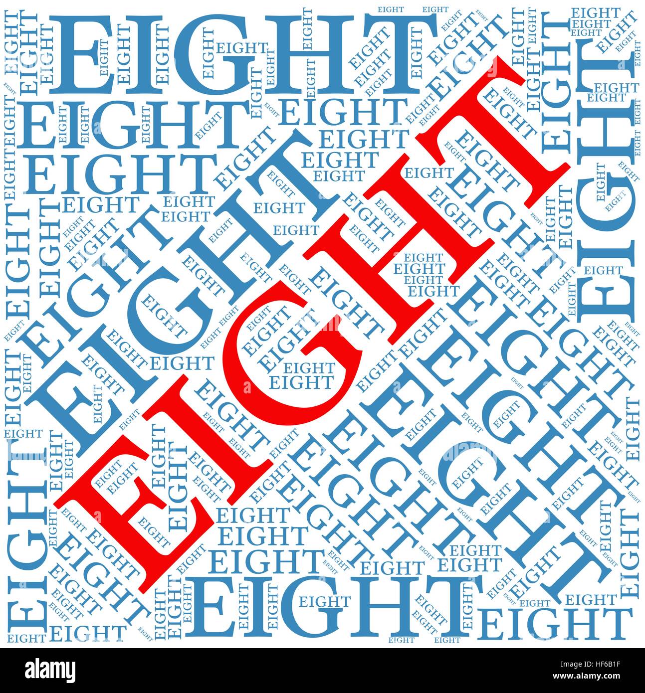 Eight word cloud on a white background Stock Vector Image & Art - Alamy