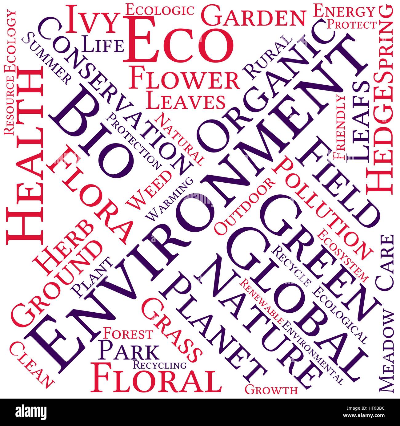 Environment word cloud on a white background Stock Vector Image & Art ...