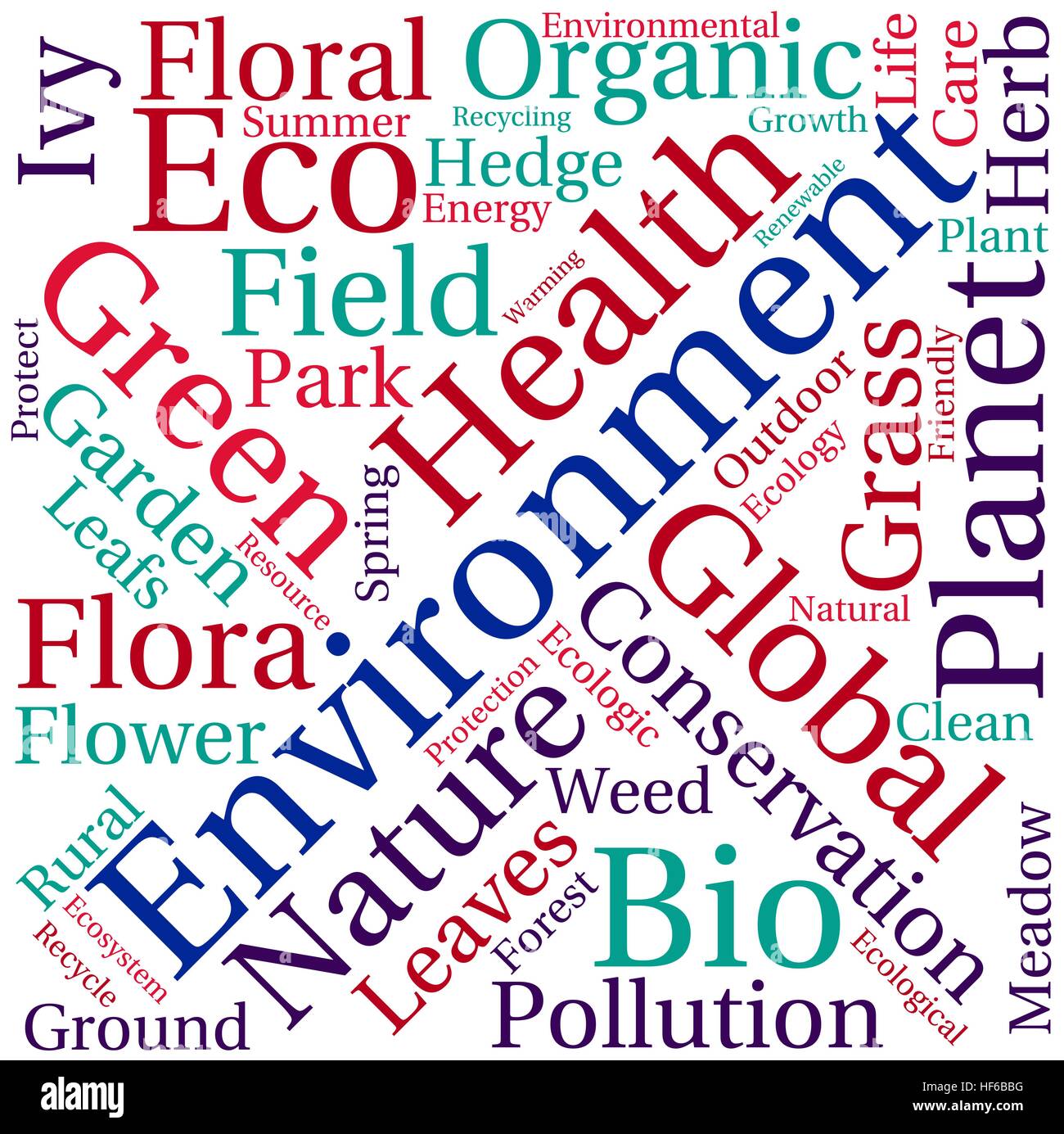 Environment word cloud on a white background Stock Vector Image & Art ...