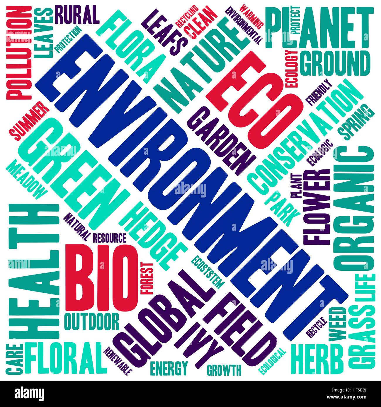 Environment word cloud on a white background Stock Vector Image & Art ...