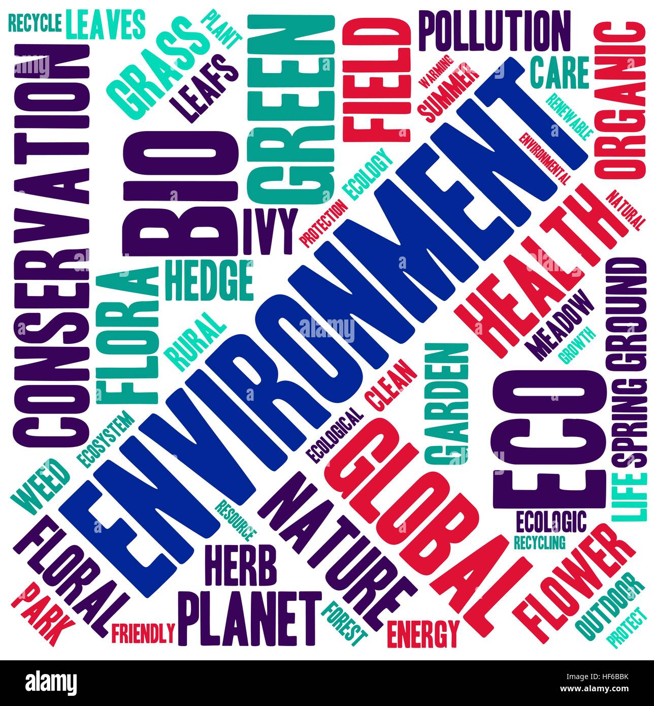 Environment word cloud on a white background Stock Vector Image & Art ...