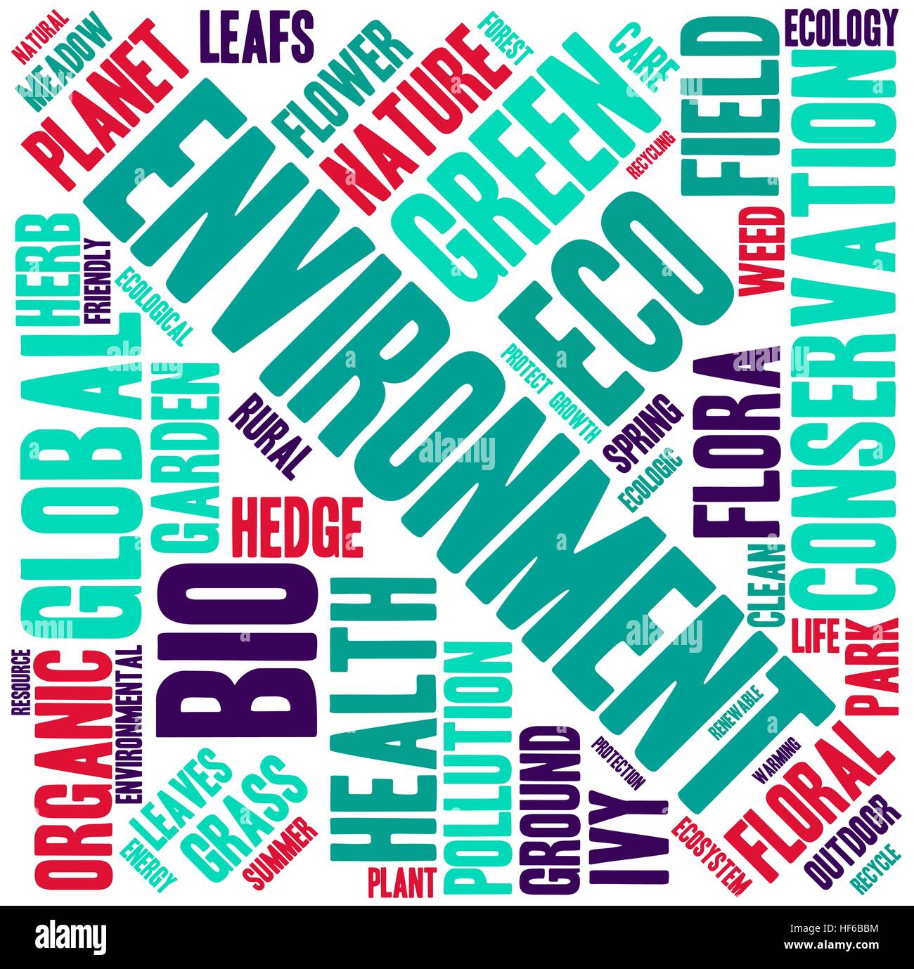 Environment word cloud on a white background Stock Vector Image & Art ...