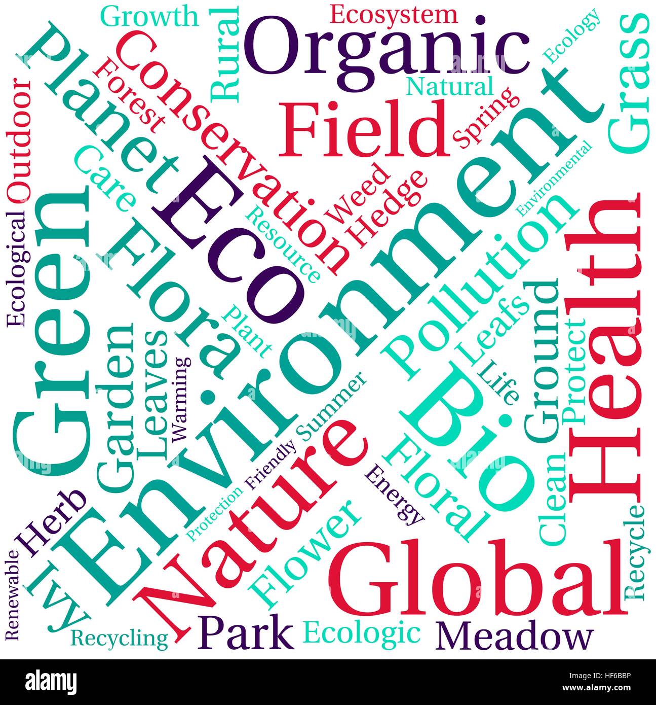 Environment word cloud on a white background Stock Vector Image & Art ...